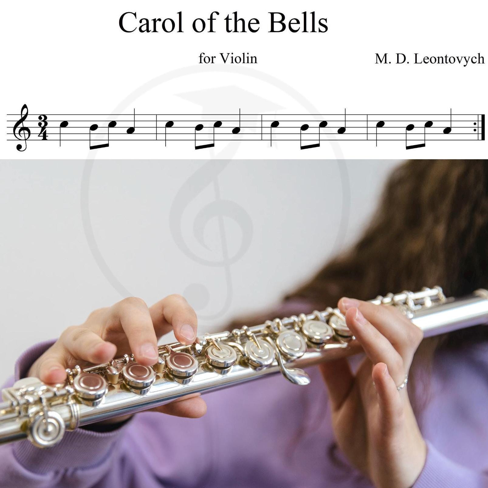 Carol of the Bells - Grade 1 - Simplified Easy Piano Sheet Music - for ...