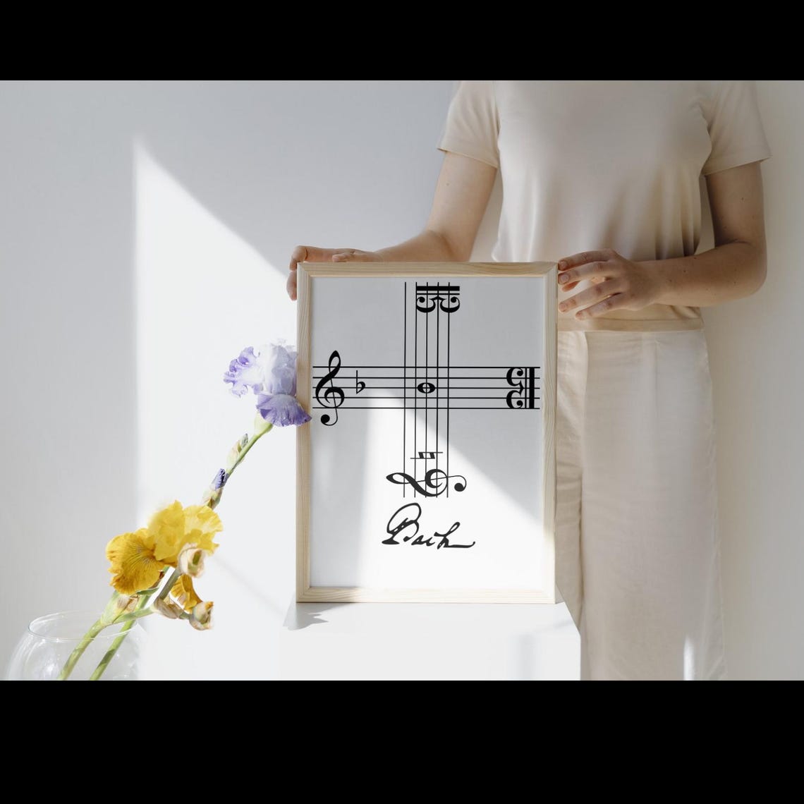 The Musical Cross - Johann Sebastian Bach - Svg - Cryptic Name - BACH ...