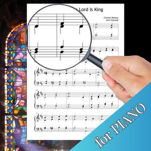Rejoice, the Lord is King - Easy Piano Sheet Music PDF | Grade 3-4 Hymn ...