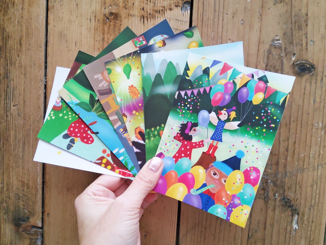 Set mit 7 Postkarten Beestenbos - 6+1 gratis - Etsy Österreich