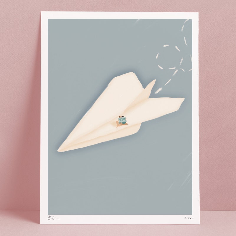 Paper Plane Wall Art - Etsy