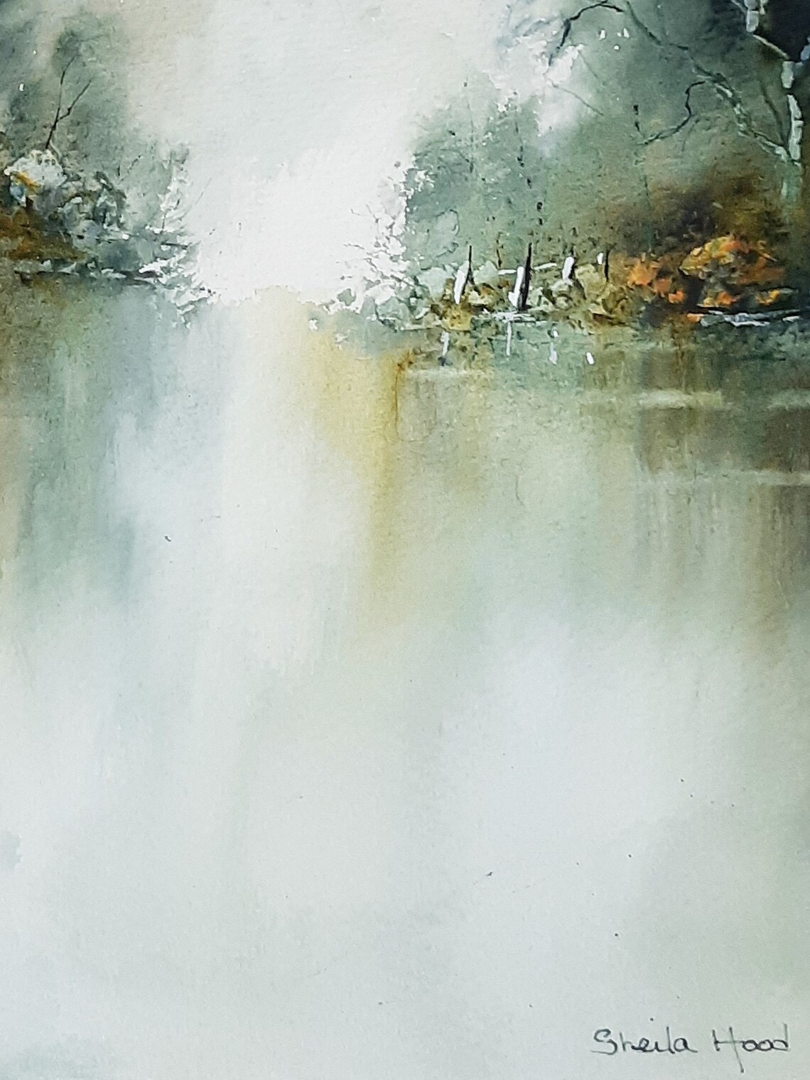 Art and Collectibles, Original and Unique Watercolor Landscape Painting ...