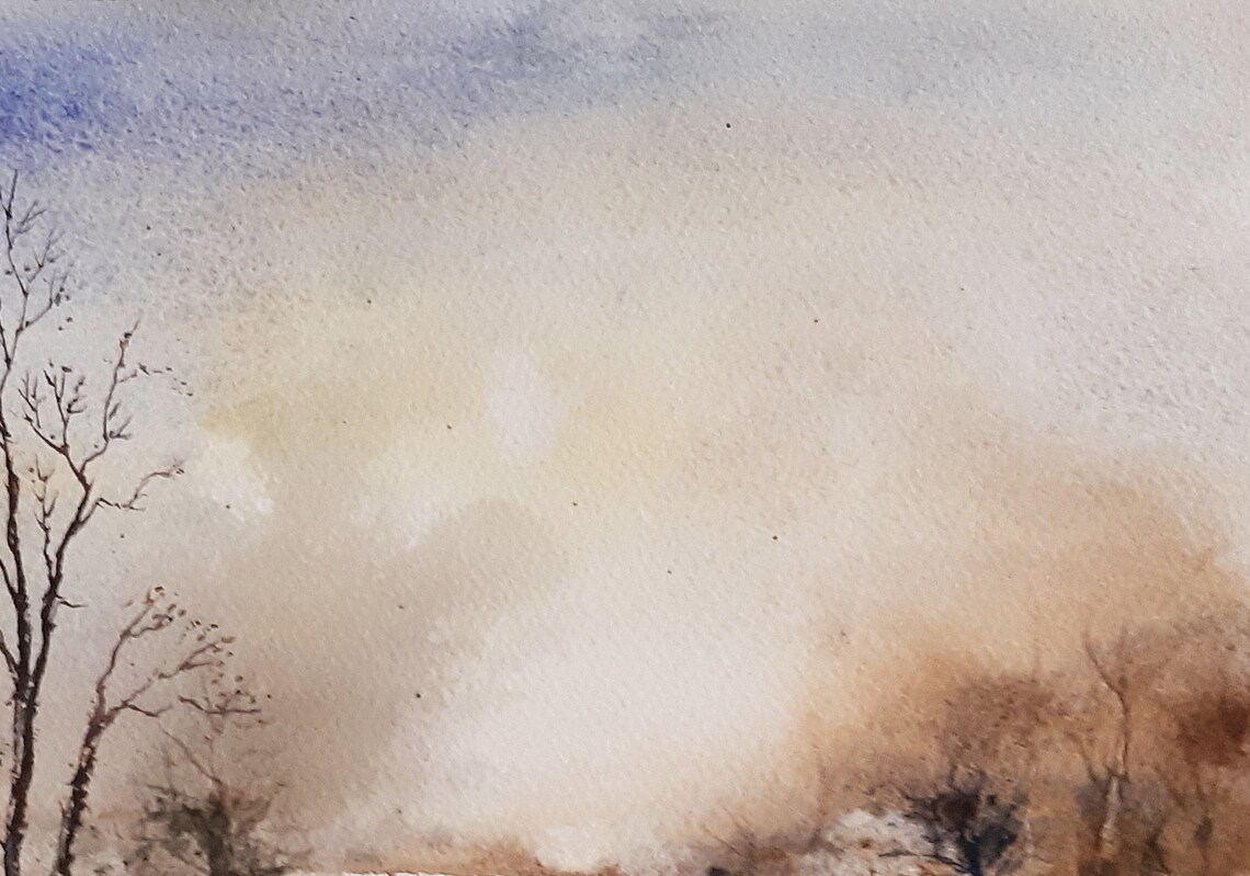 Original Art. Devon Watercolour Landscape Art, Watercolour Original ...