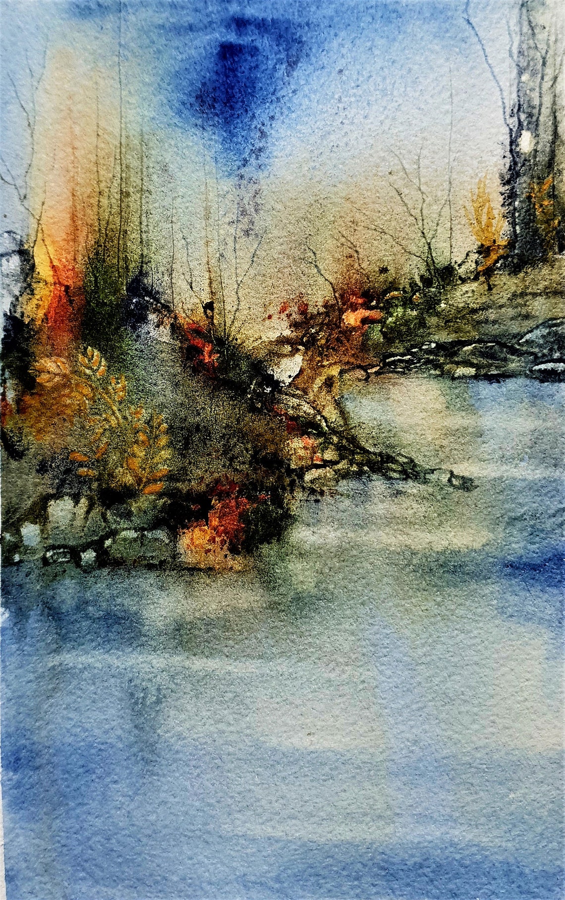 Original Signed Watercolour Landscape Painting Titled - Etsy