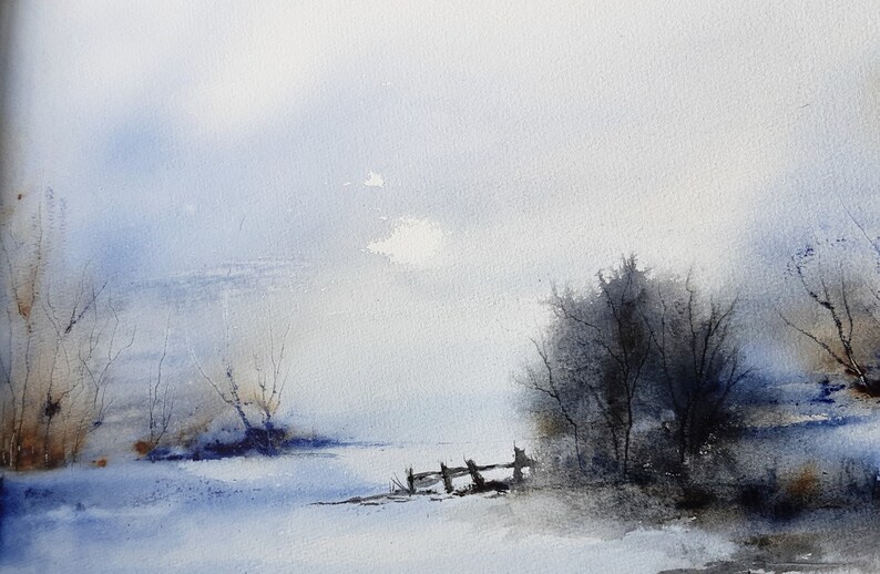 Painting, Home Decor, Original Signed Watercolour Painting, Devon ...