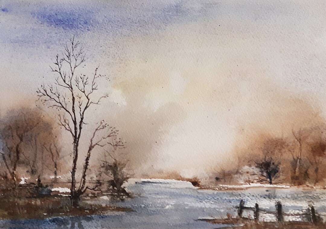 Original Art. Devon Watercolour Landscape Art, Watercolour Original ...