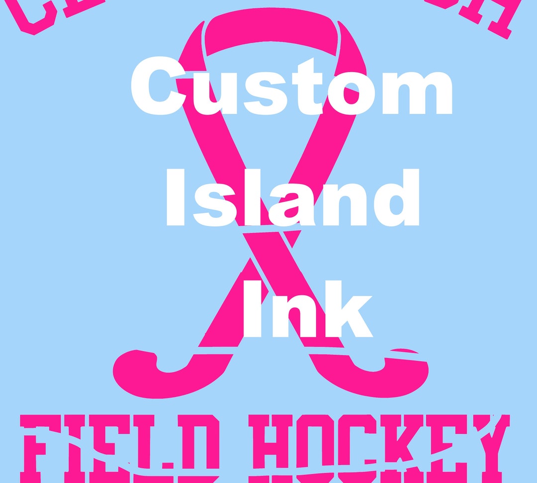 Field Hockey Breast Cancer Ribbon PNG - Etsy