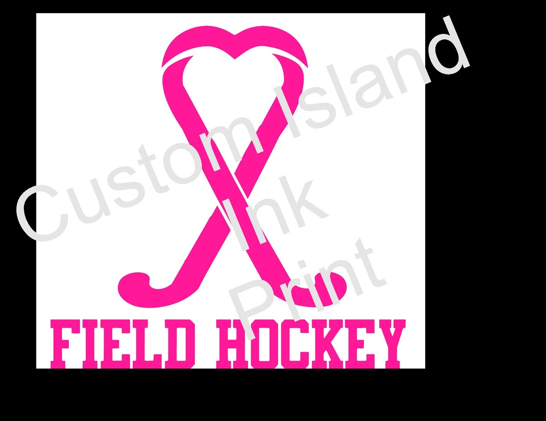 Field Hockey Breast Cancer Ribbon PNG - Etsy