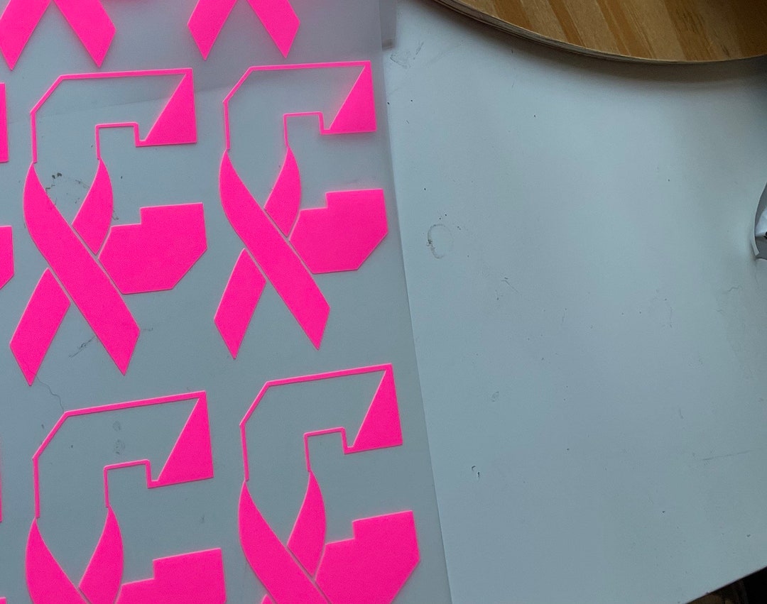 Breast Cancer Football Helmet Decals - Etsy