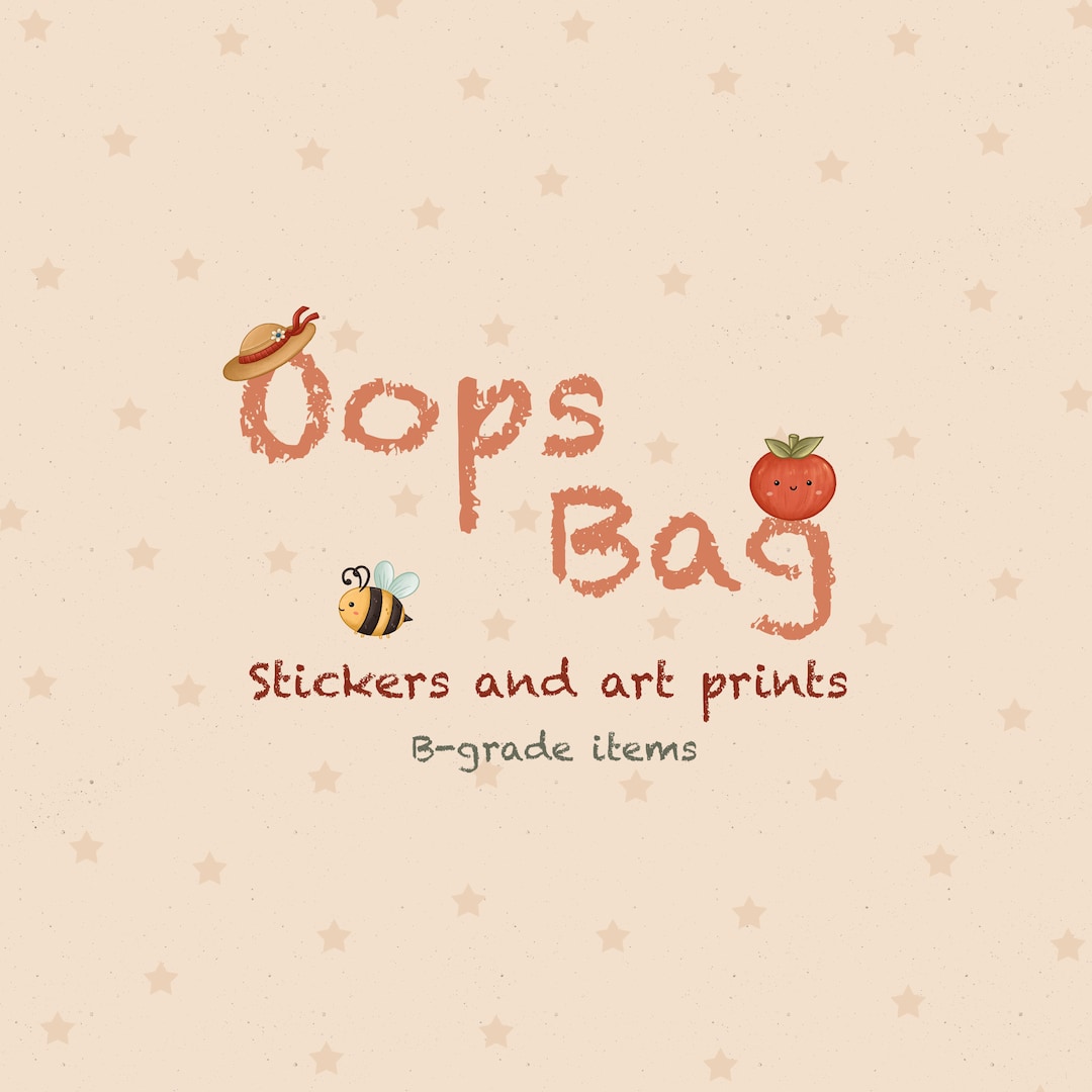 Oops Bags Oops Mystery Bags Oops Sticker Oops Sticker Pack - Etsy