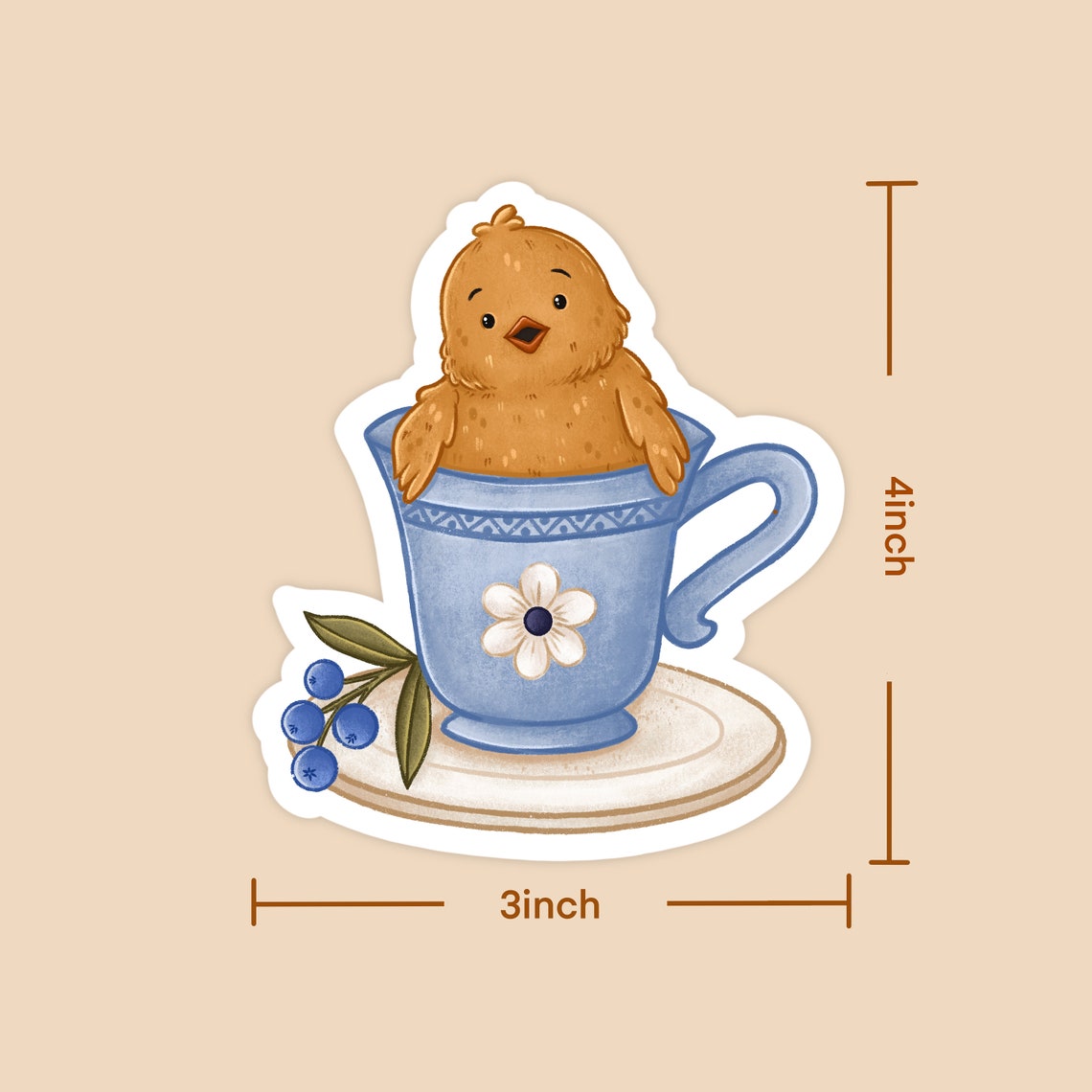 Stickers Vinyl Stickers Chicken Stickers Animals Cute Sticker Kids ...