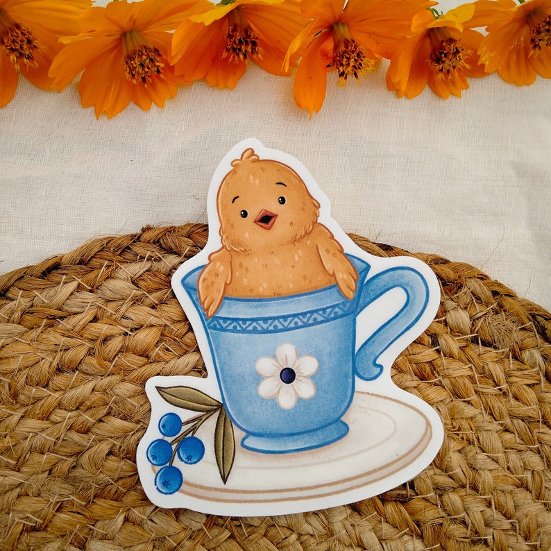 Stickers Vinyl Stickers Chicken Stickers Animals Cute Sticker Kids ...