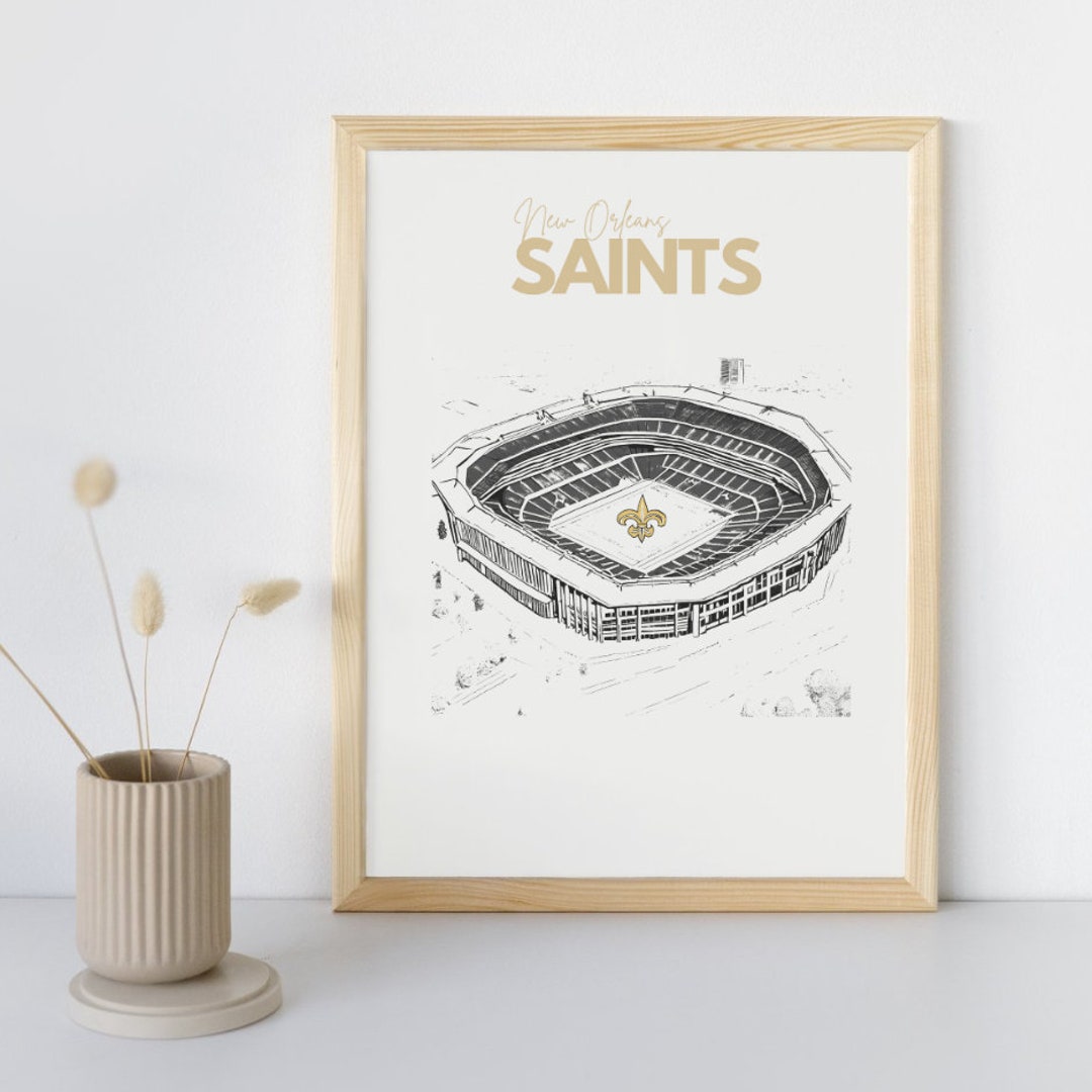 Vintage New Orleans Saints NFL Poster - Etsy