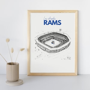 Vintage Los Angeles Rams NFL Poster - Etsy