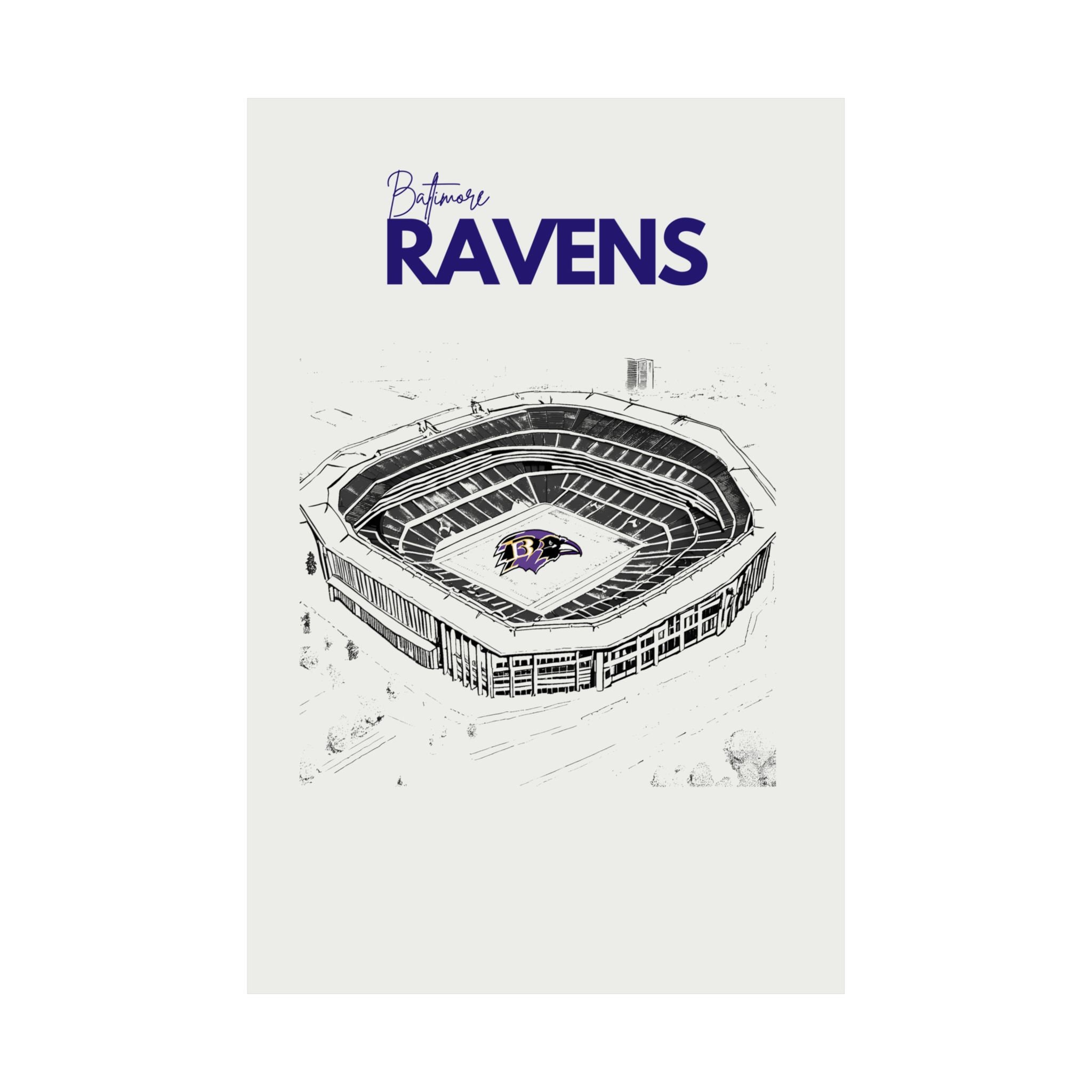 Vintage Baltimore Ravens NFL Poster - Etsy