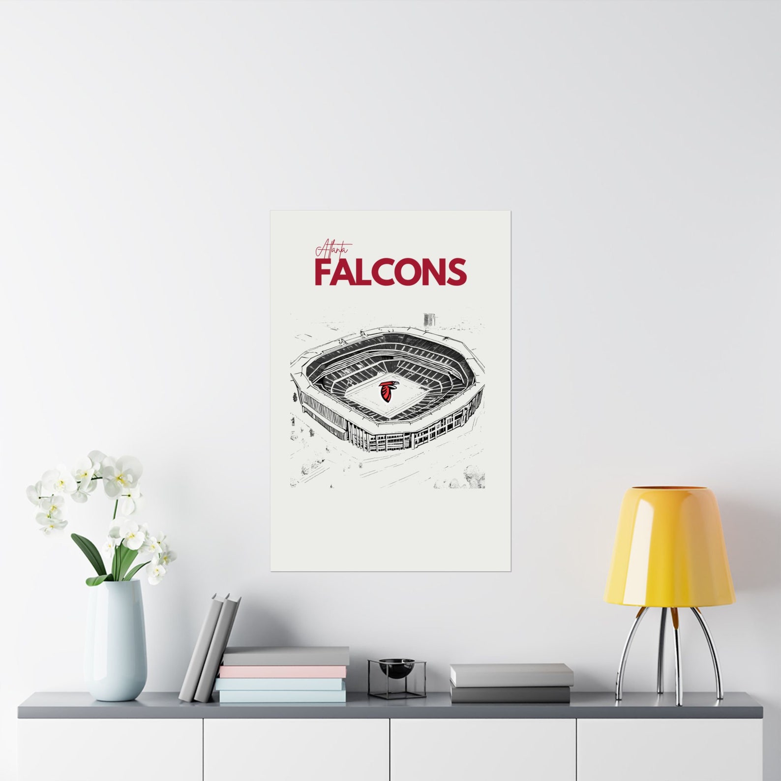 Vintage Atlanta Falcons NFL Poster - Etsy