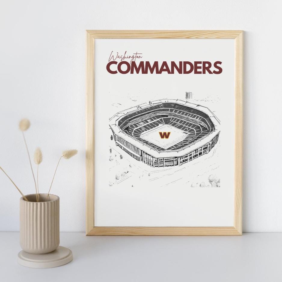 Washington Commanders Poster Digital File - Etsy