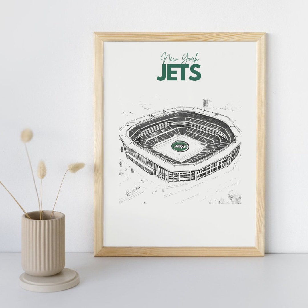 Vintage New York Jets NFL Poster - Etsy