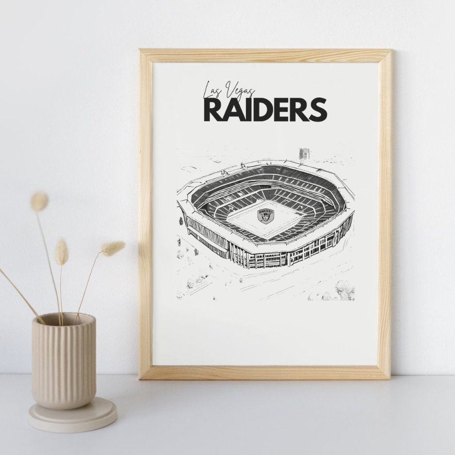 Vintage Las Vegas Raiders NFL Poster - Etsy