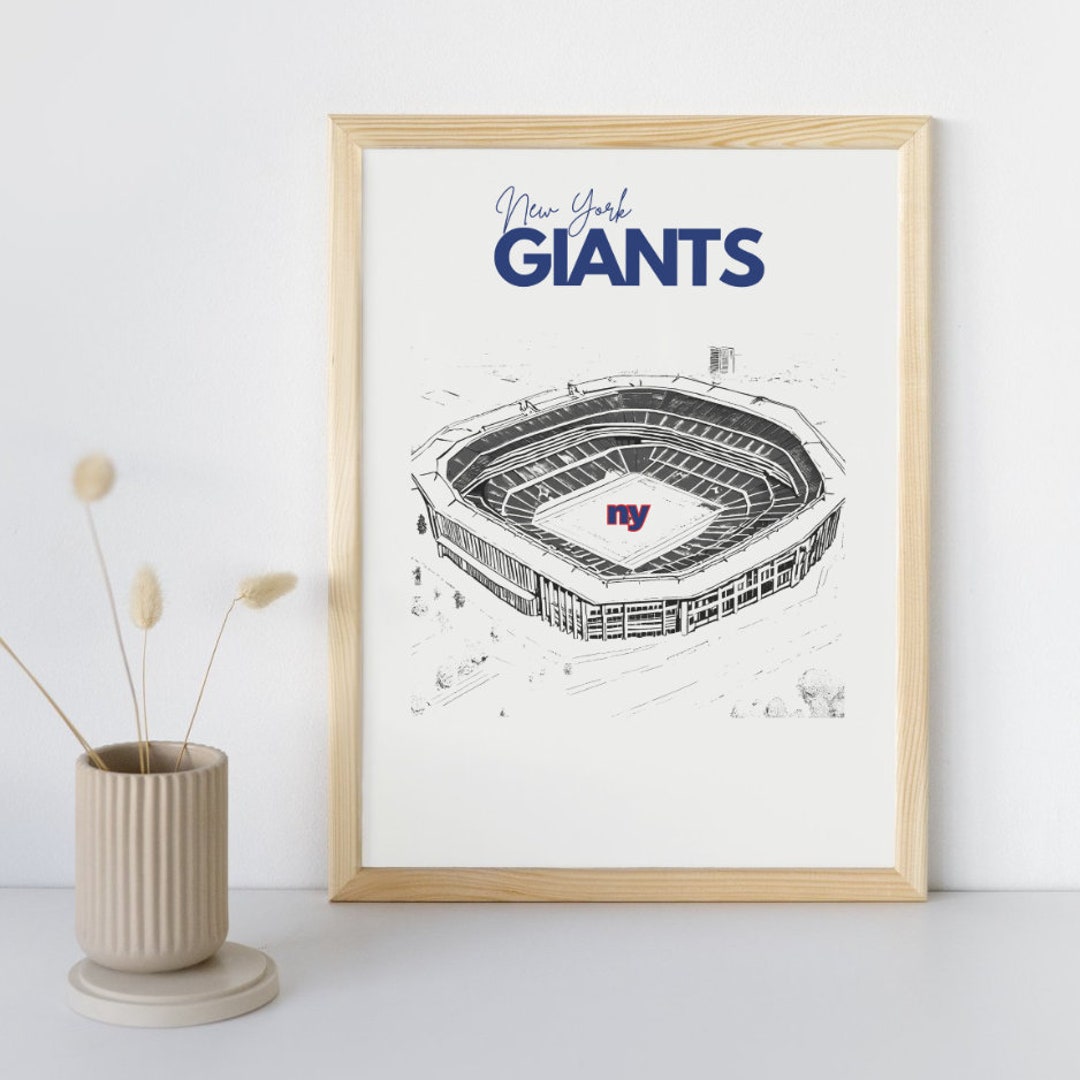 Vintage New York Giants NFL Poster - Etsy
