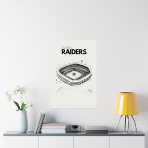 Vintage Las Vegas Raiders NFL Poster - Etsy
