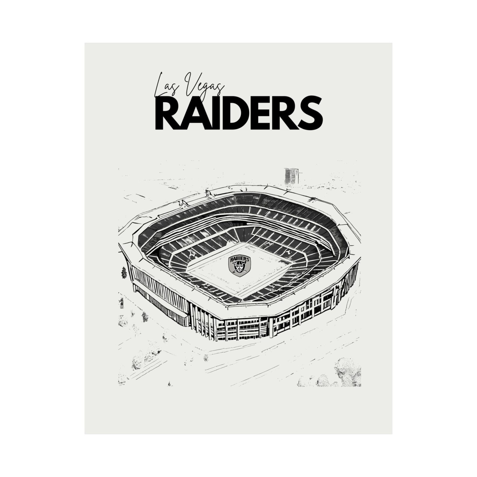 Vintage Las Vegas Raiders NFL Poster - Etsy