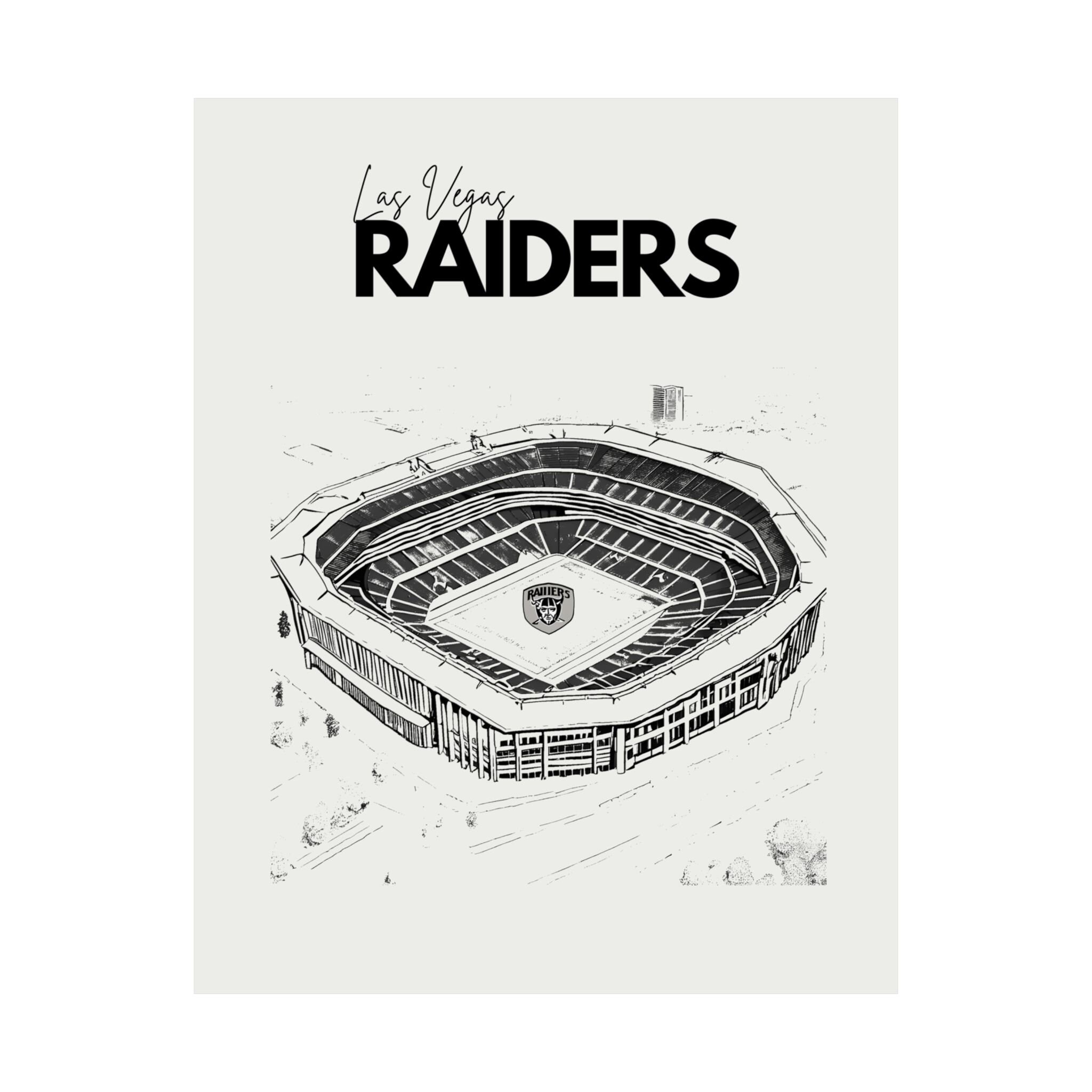 Vintage Las Vegas Raiders NFL Poster - Etsy
