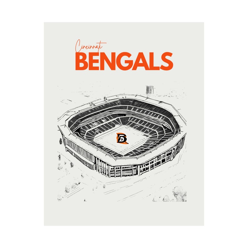 Vintage Cincinnati Bengals NFL Poster - Etsy