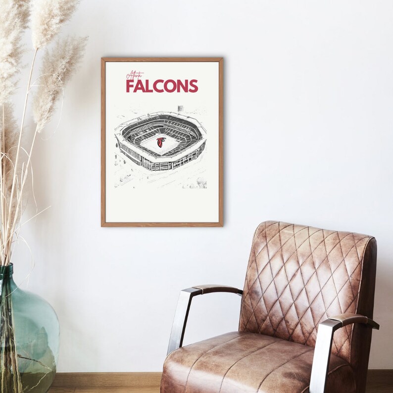 Vintage Atlanta Falcons NFL Poster - Etsy
