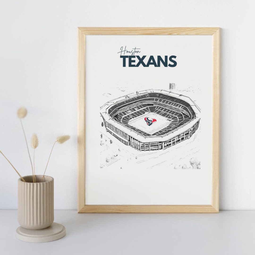 Vintage Houston Texans NFL Poster - Etsy