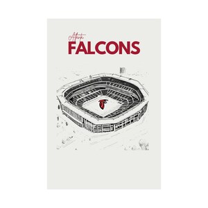 Vintage Atlanta Falcons NFL Poster - Etsy