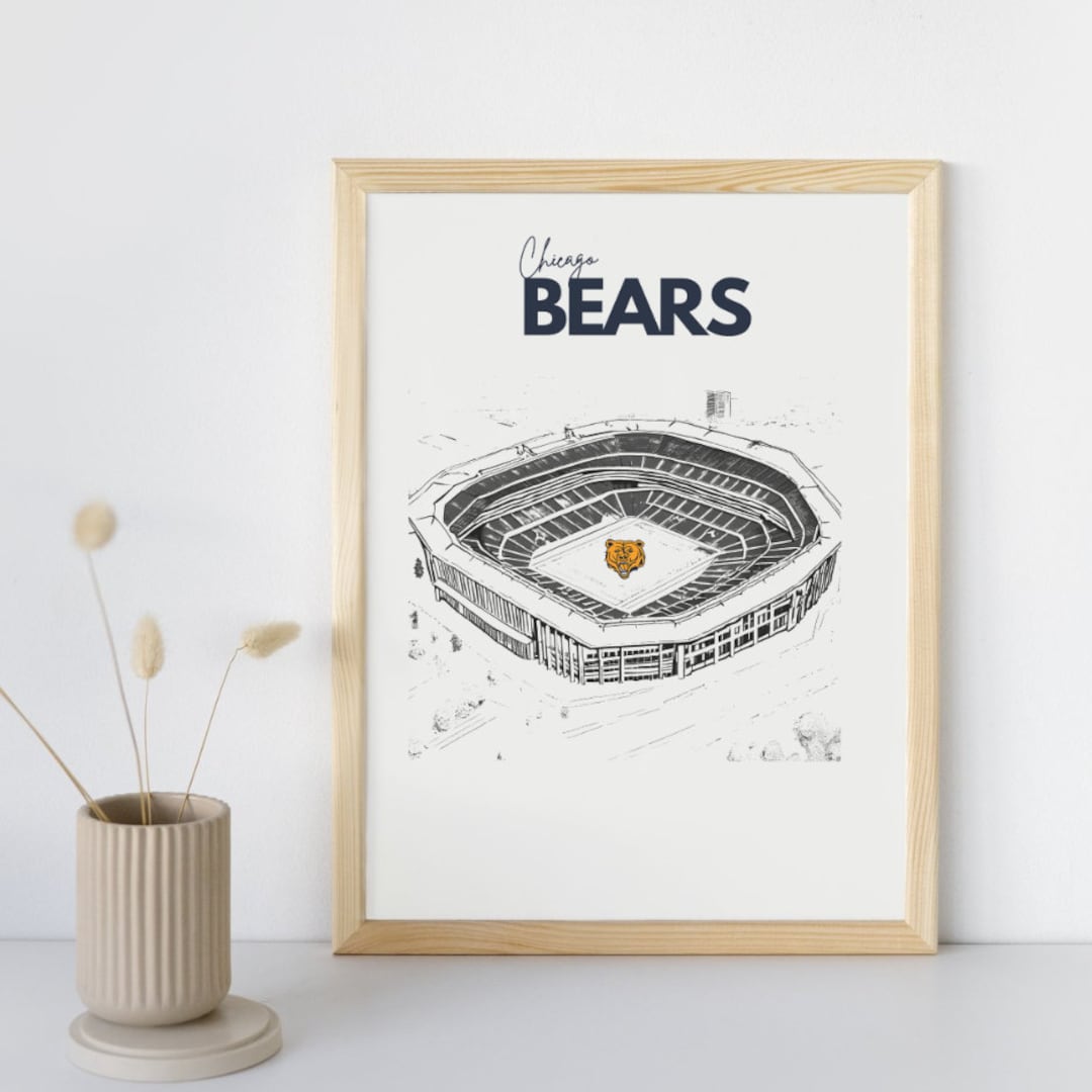 Vintage Chicago Bears NFL Poster - Etsy