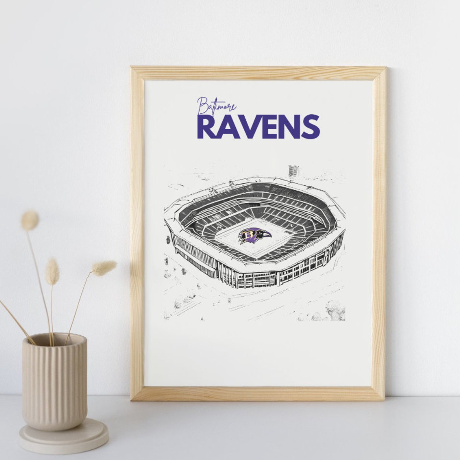 Vintage Baltimore Ravens NFL Poster - Etsy