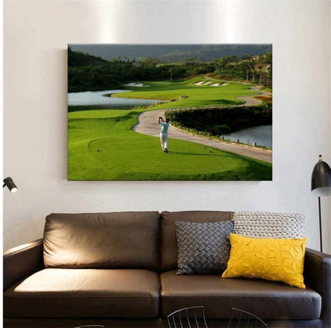 Golf Course Canvas Wall Art Design Poster Print Decor for - Etsy
