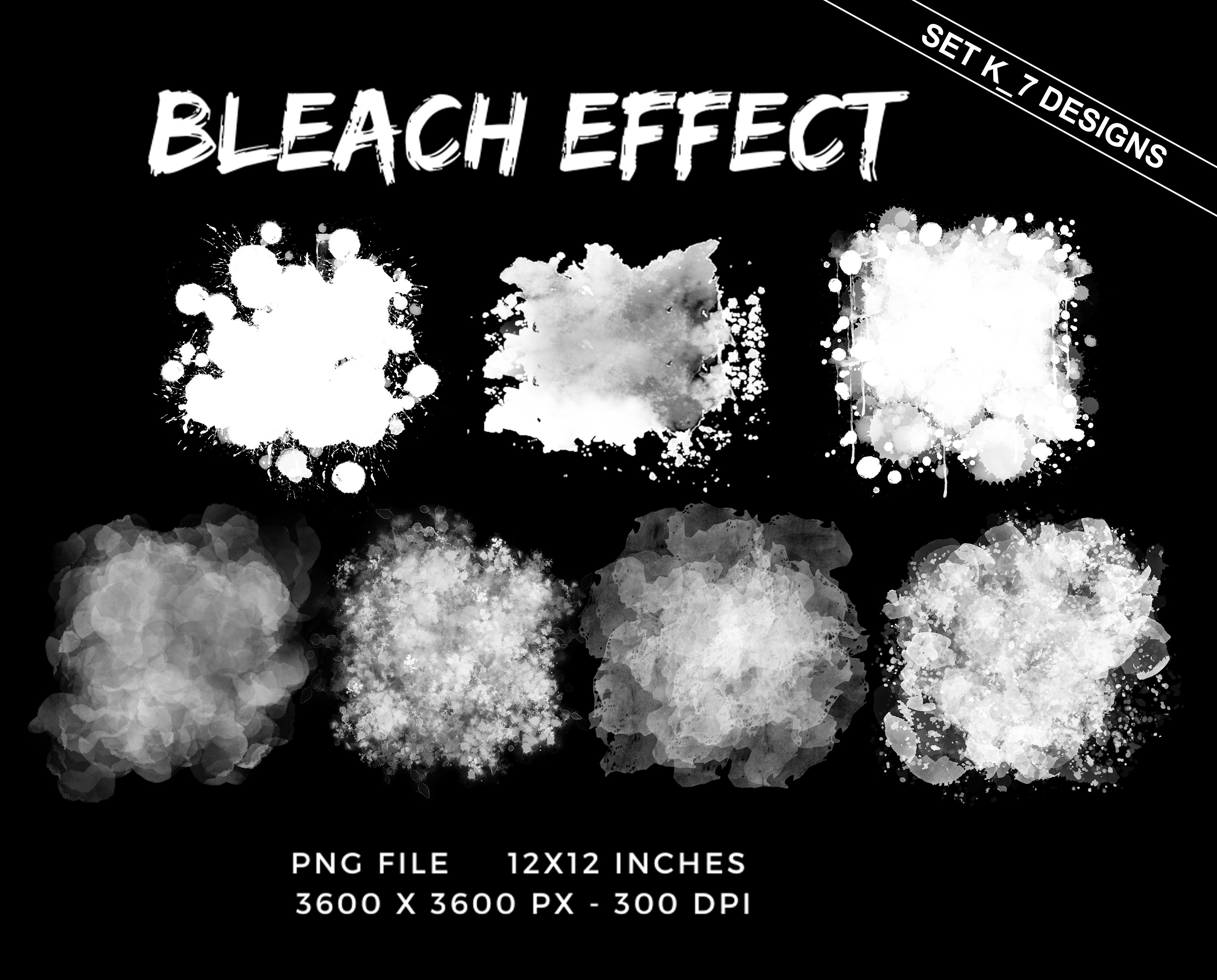 Bleach Effect for Sublimation Background Splash Brush Effect - Etsy