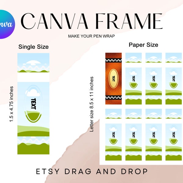 Pen Sleeve Template - Etsy