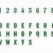 Christmas Alphabet Red and Green Metallic Letters, Presents Alphabet ...