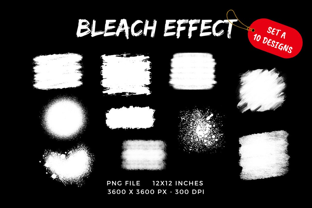 Bleach Effect for Sublimation Background Splash Brush Effect Png, Brush ...