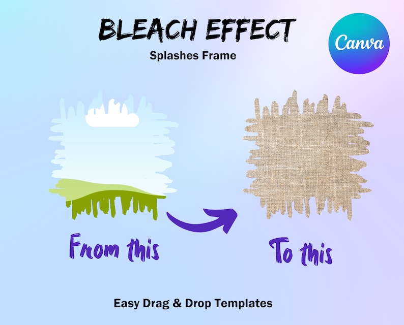 Canva Frame Template Splash Bleach Effect Brush Fill Your Own Splashes ...