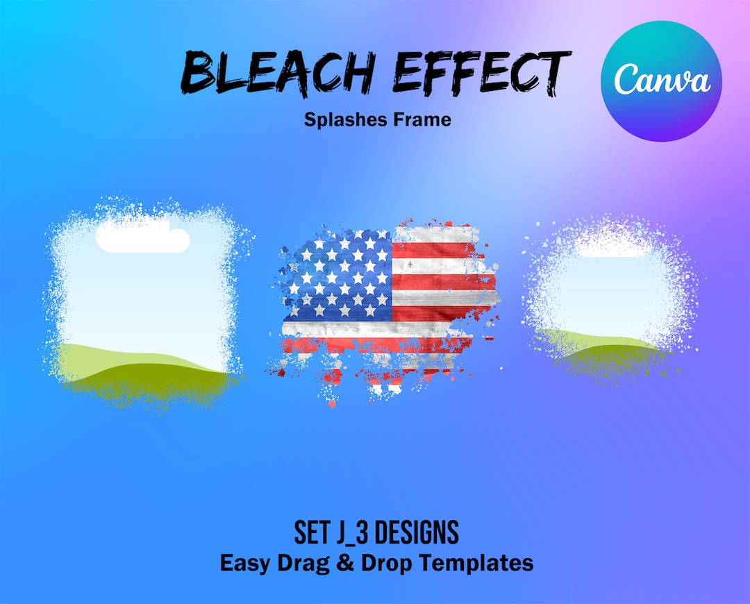 Canva Frame Template Splash Bleach Effect Brush Fill Your Own Splashes ...
