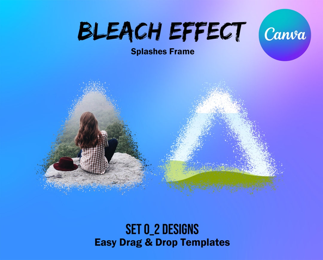 Canva Template Splash Bleach Effect Brush Fill Your Own Splashes, Add ...