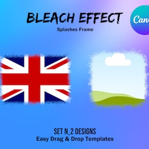 Canva Frame Template Splash Bleach Effect Brush Fill Own Splashes, Add ...