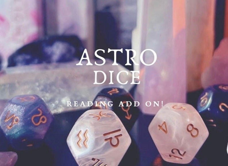 ASTRO DICE READING | Add on to Any Reading | - Etsy