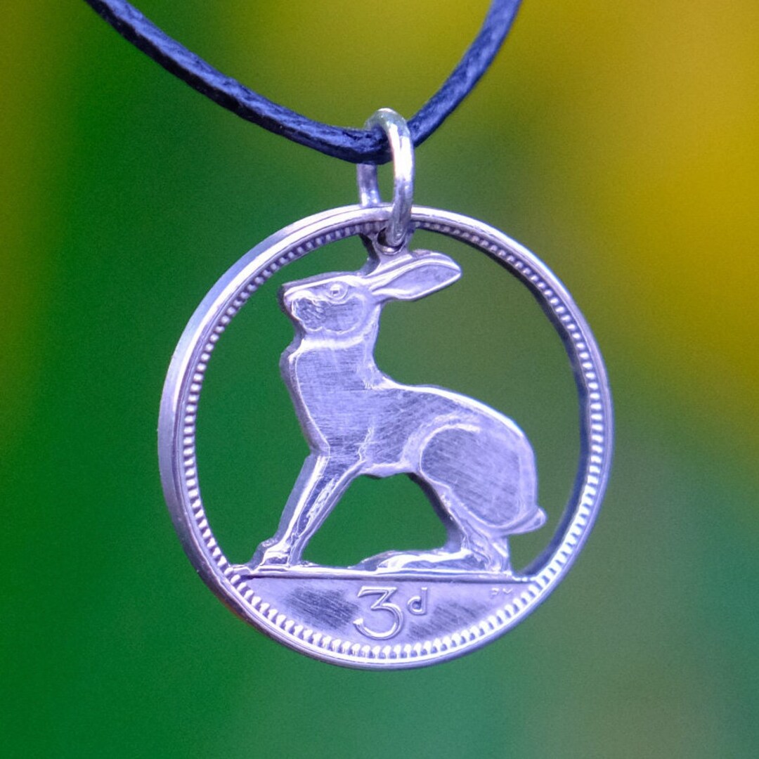 Irish 3d Hare Coin Pendant - Etsy