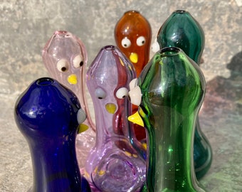 Penguin Glass Pipes - Etsy