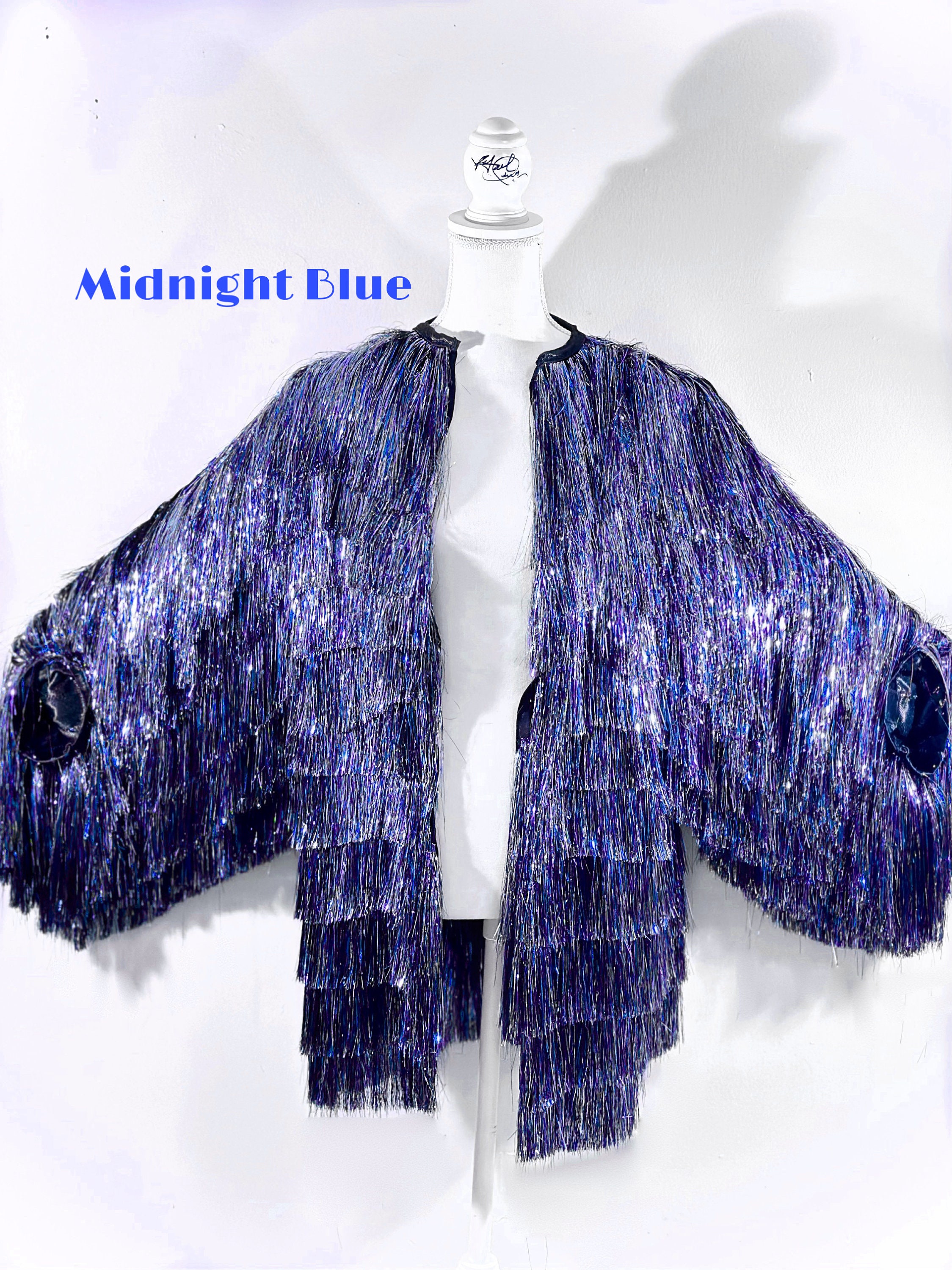 Tinsel Karma Jacket Disco, Rainbow, Hot Pink, Blue, Purple, Gold, Red ...