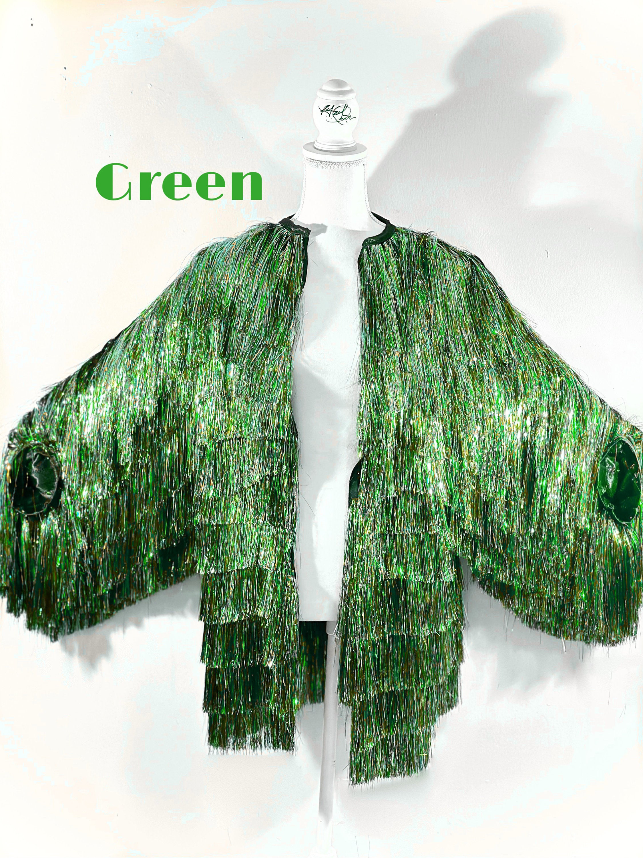 Tinsel Karma Jacket Disco, Rainbow, Hot Pink, Blue, Purple, Gold, Red ...