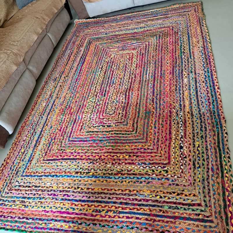 Colorful Braided Rug - Etsy