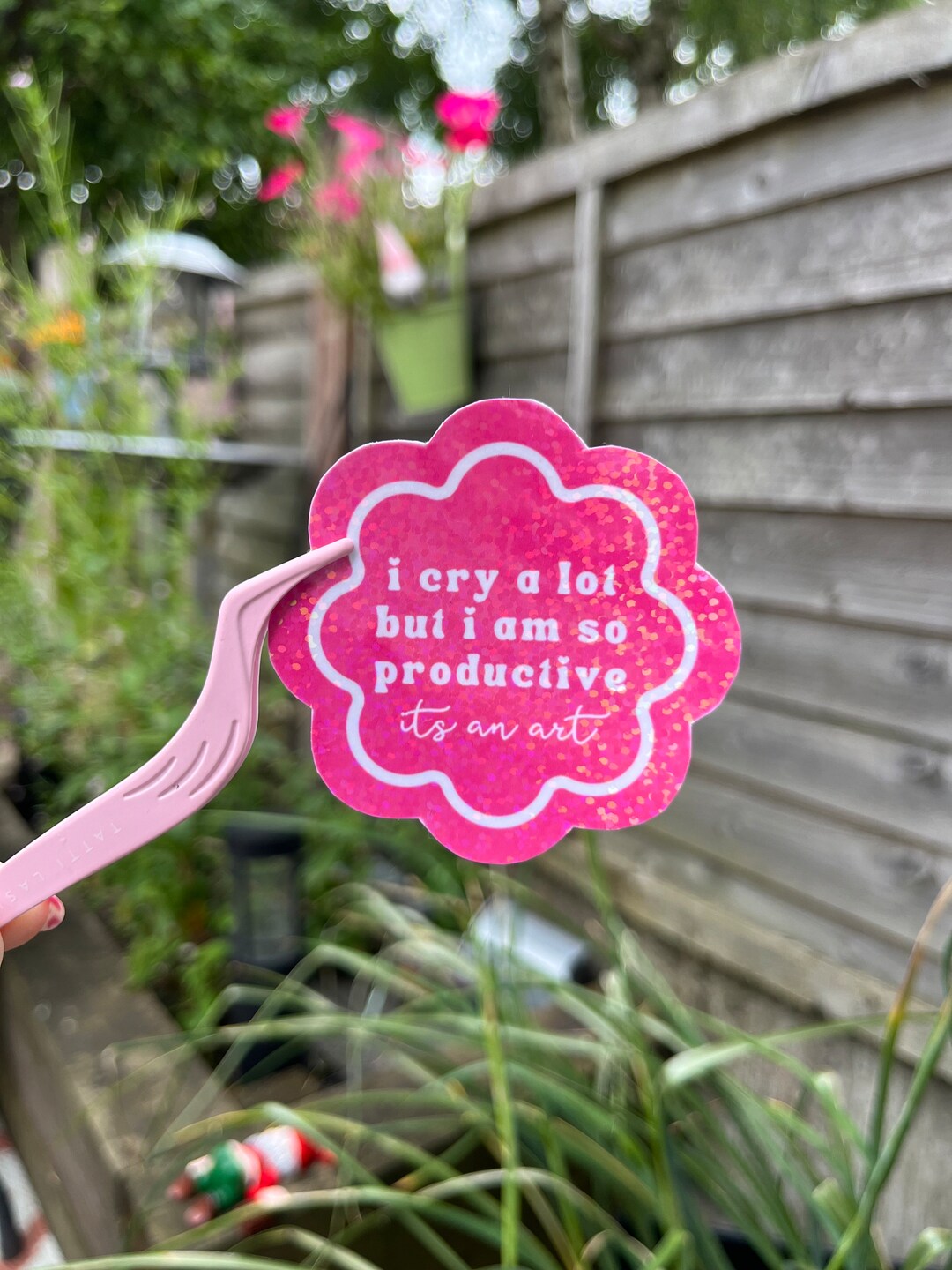 Taylor Swift Quote Holographic Sticker, Handmade Die Cut Decal, Pop ...