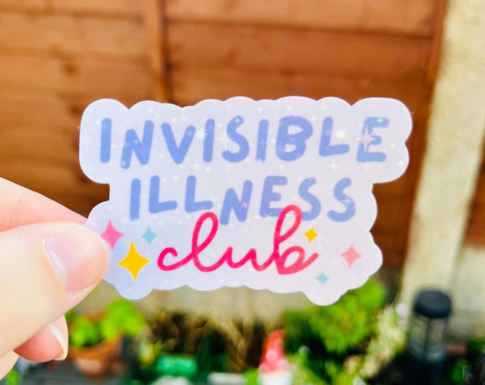 Invisible Illness Sticker, Laptop Decal or Journalling Sticker, Mental ...